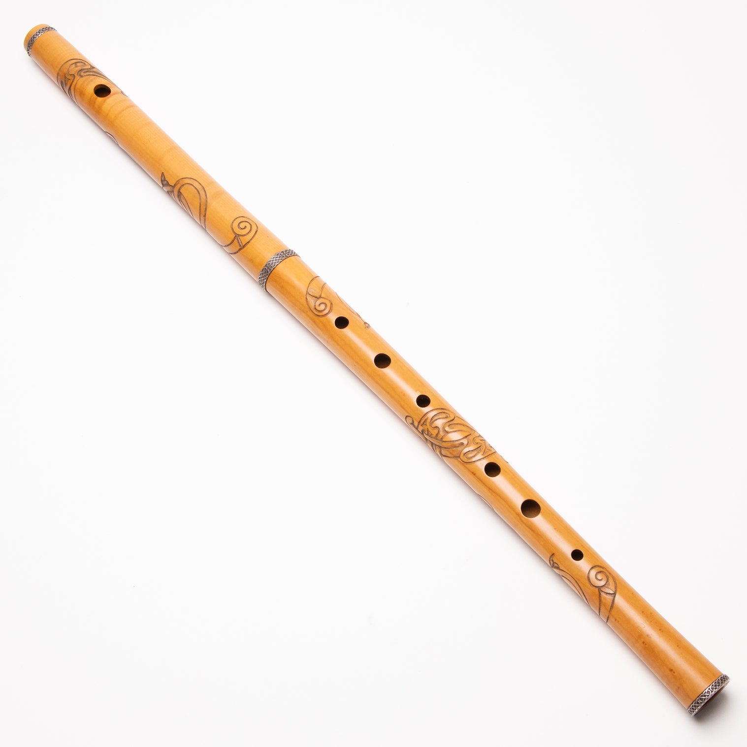 Martin Doyle Boxwood Carved Celtic Crane Flute – Irish Flute Store