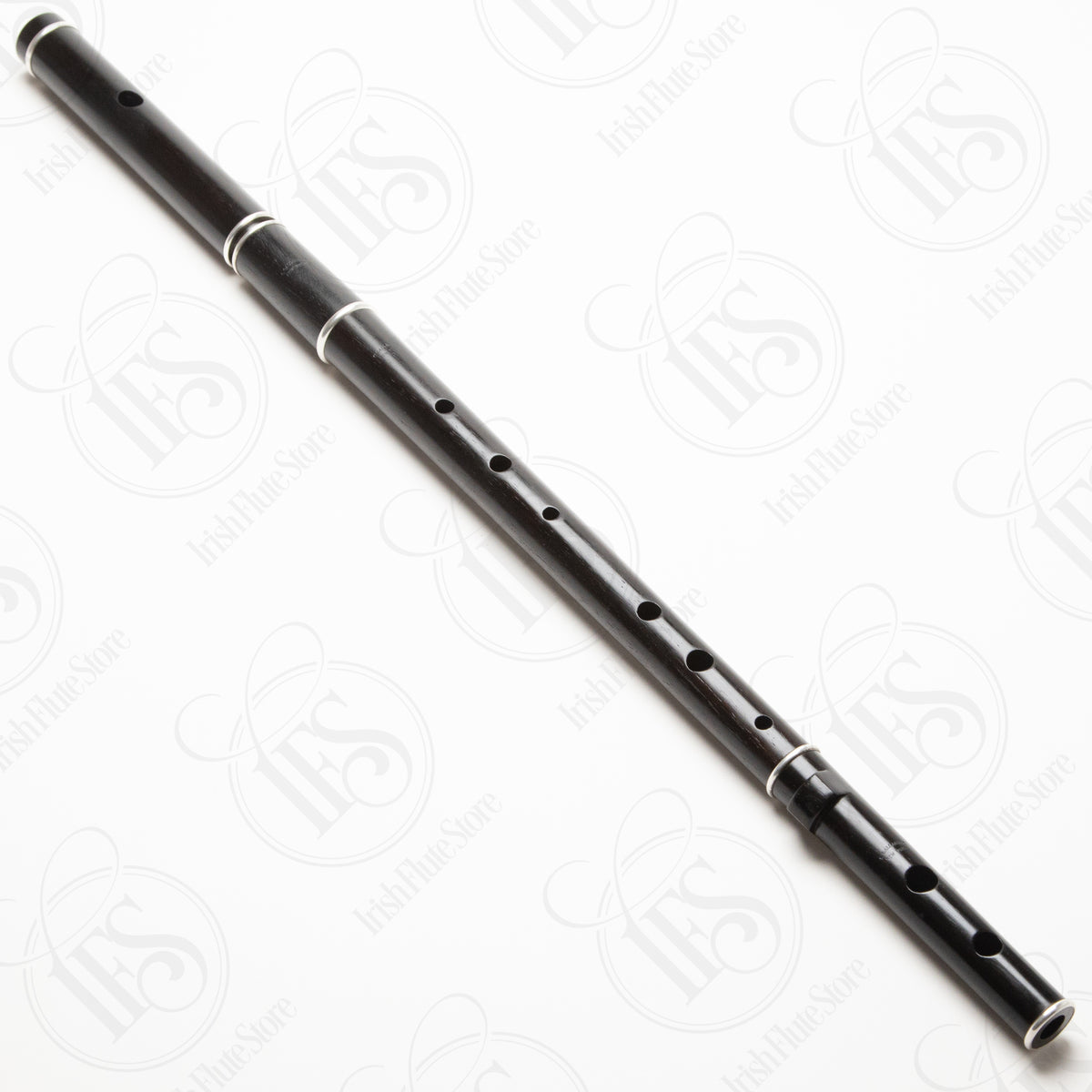 Seth Gallagher Blackwood & Silver Keyless – Irish Flute Store