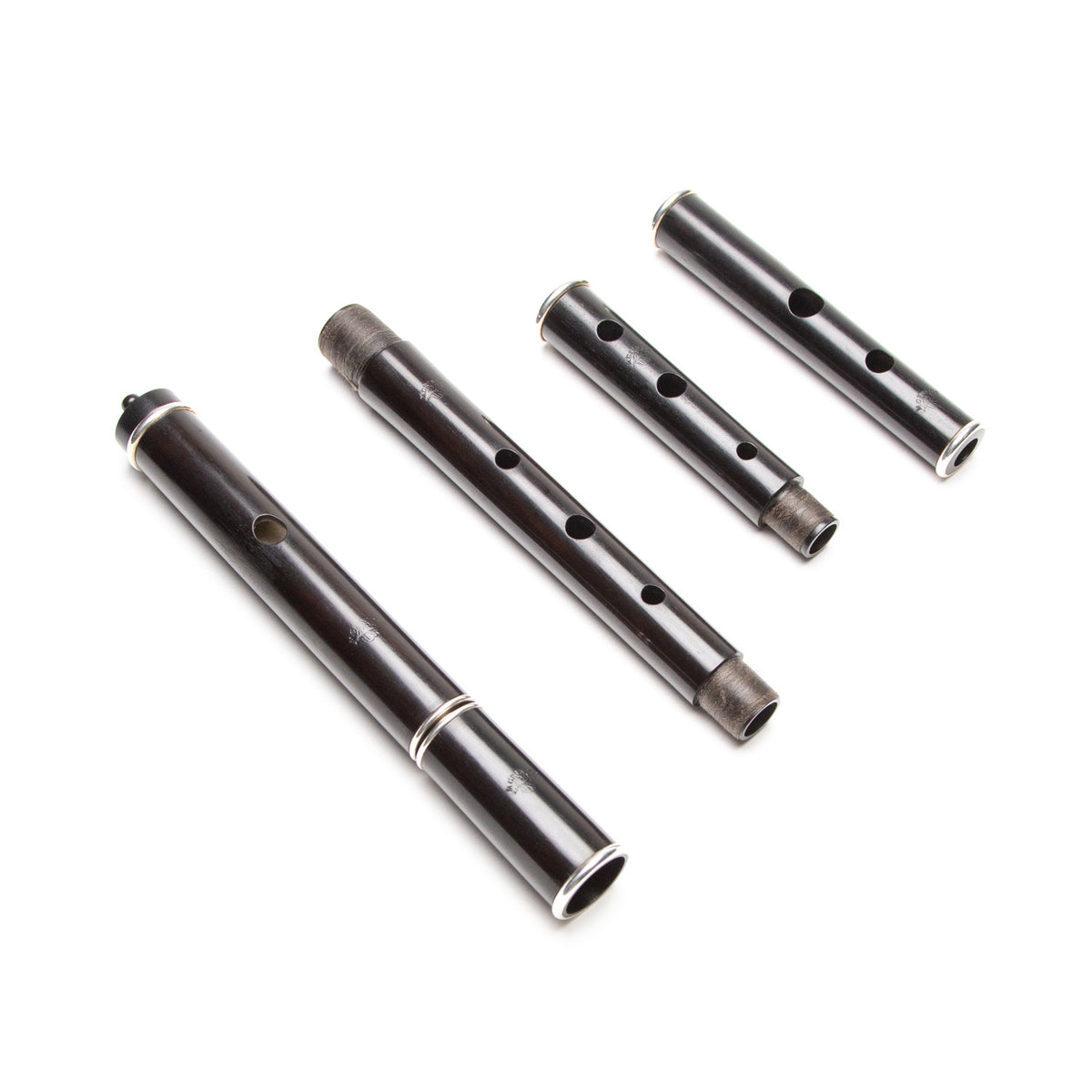 Grinter Blackwood & Silver Keyless Large Hole Rudall – Irish Flute Store